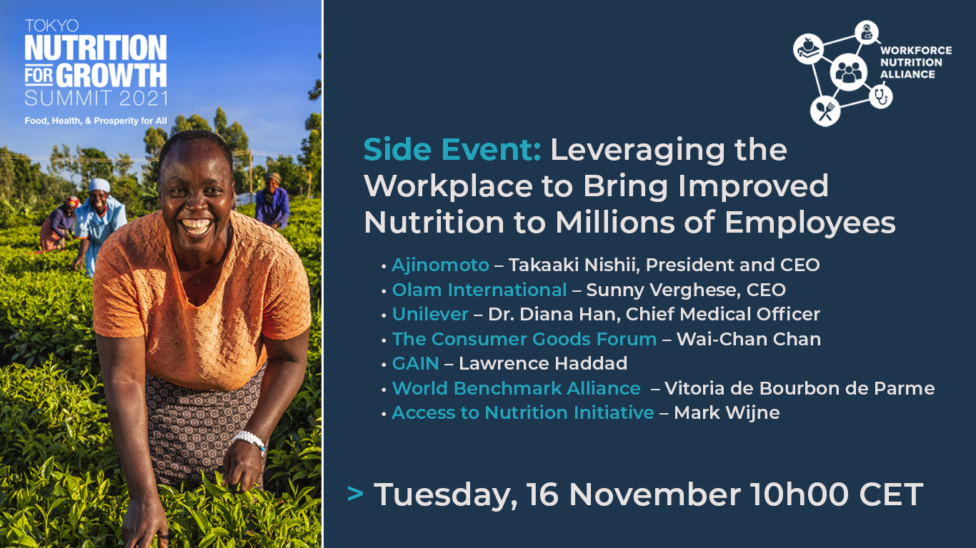 N4G Side Event: Leveraging the Workplace to Bring Improved Nutrition to ...